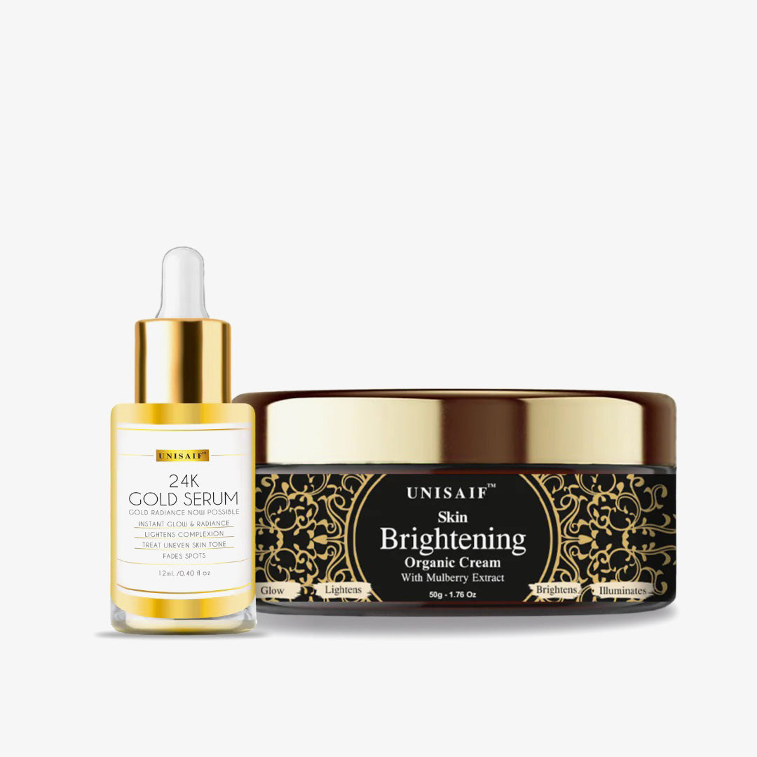 24k GOLD SERUM BRIGHTENING COMBO – UNISAIF - USA